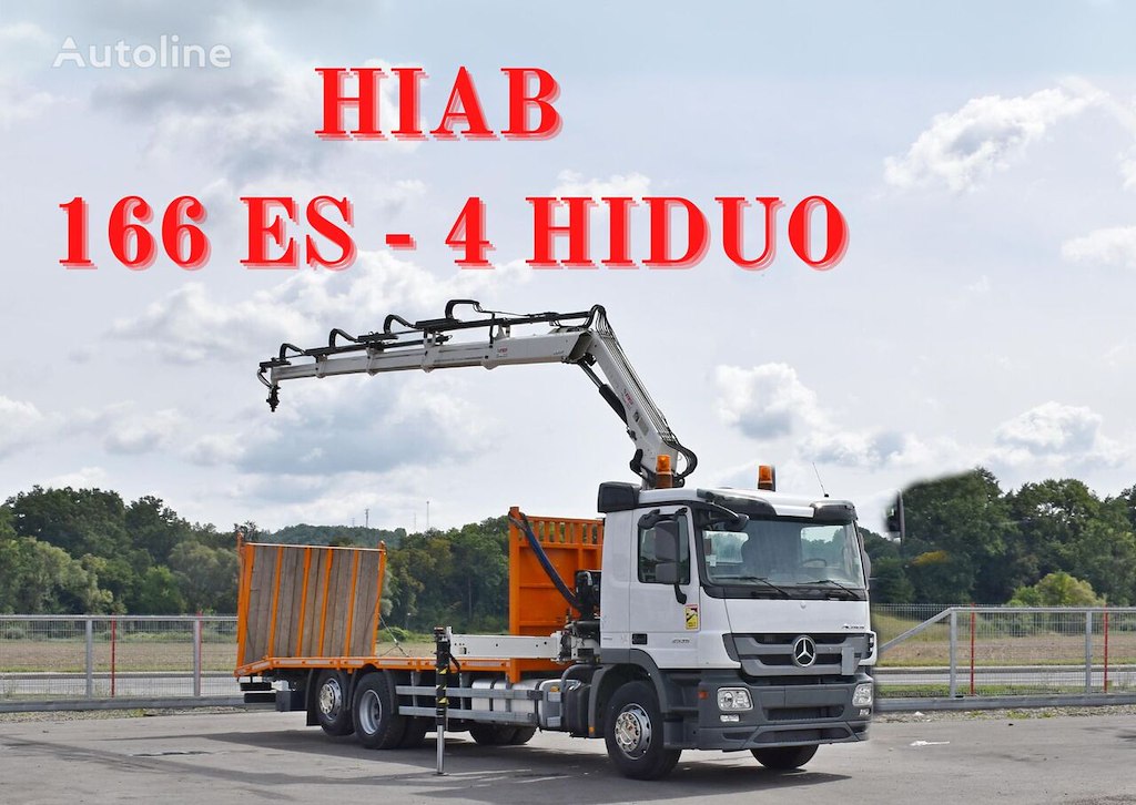 Mercedes-Benz ACTROS 2536 * HIAB 166 ES-4 HIDUO/FUNK * TOP šlep auto