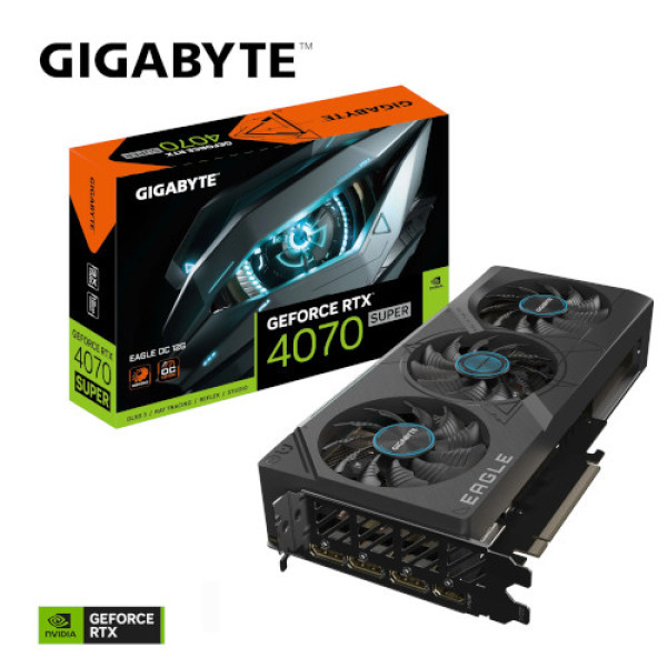 SVGA Gigabyte RTX4070 SUPER EAGLE OC 12GB, GV-N407SEAGLE OC-12GD