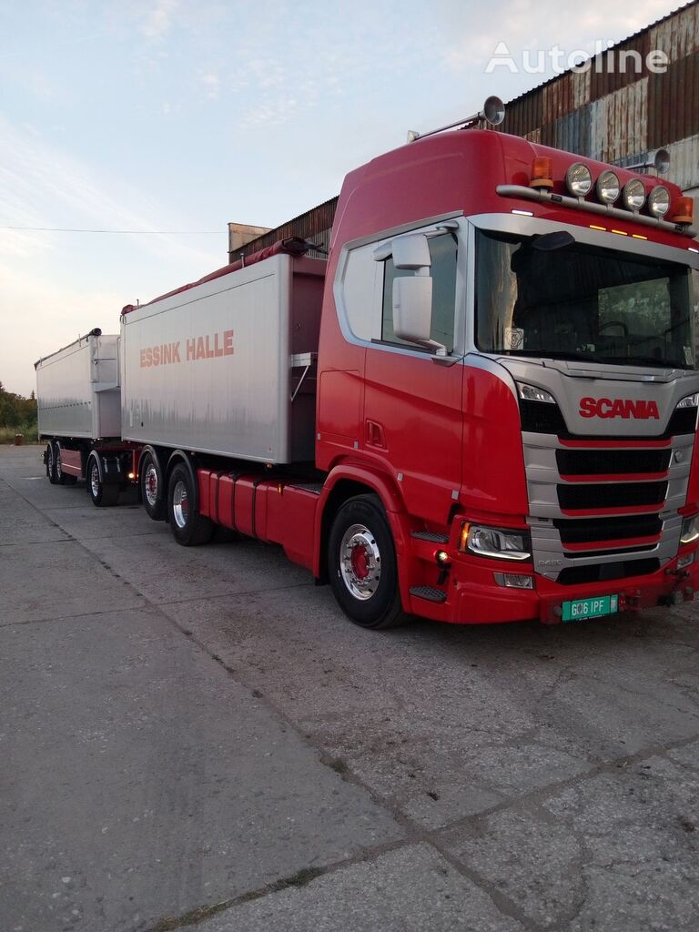 Scania R450 kamion za prevoz zrna + prikolica za prevoz zrna