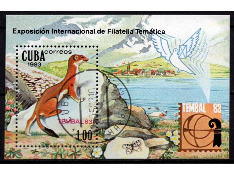 Cuba 1983. Blok br. 77, Fauna