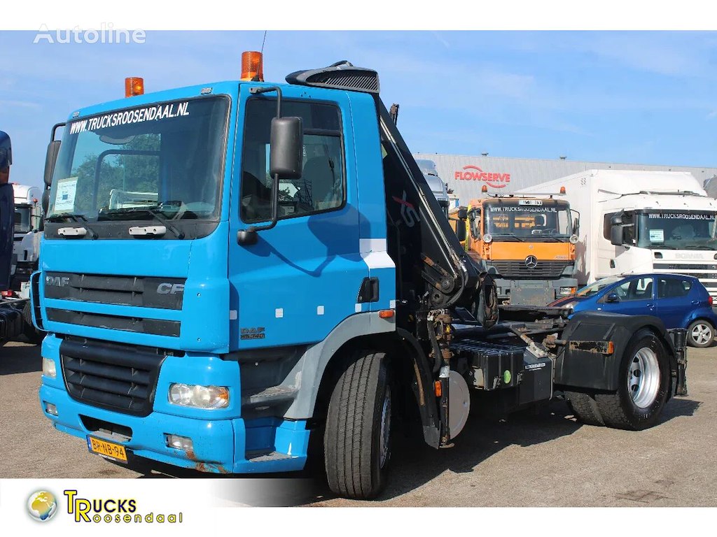 DAF CF 85.340 + EURO 3 + HIAB 166E + REMOTE tegljač