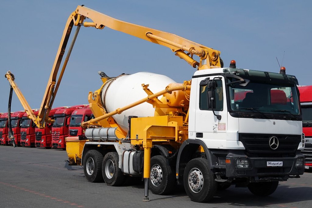 Mercedes-Benz ACTROS 3241 / POMPOGRUSZKA / BETONOMIESZARKA + POMPA PUTZMEISTER kamion s mešalicom za beton