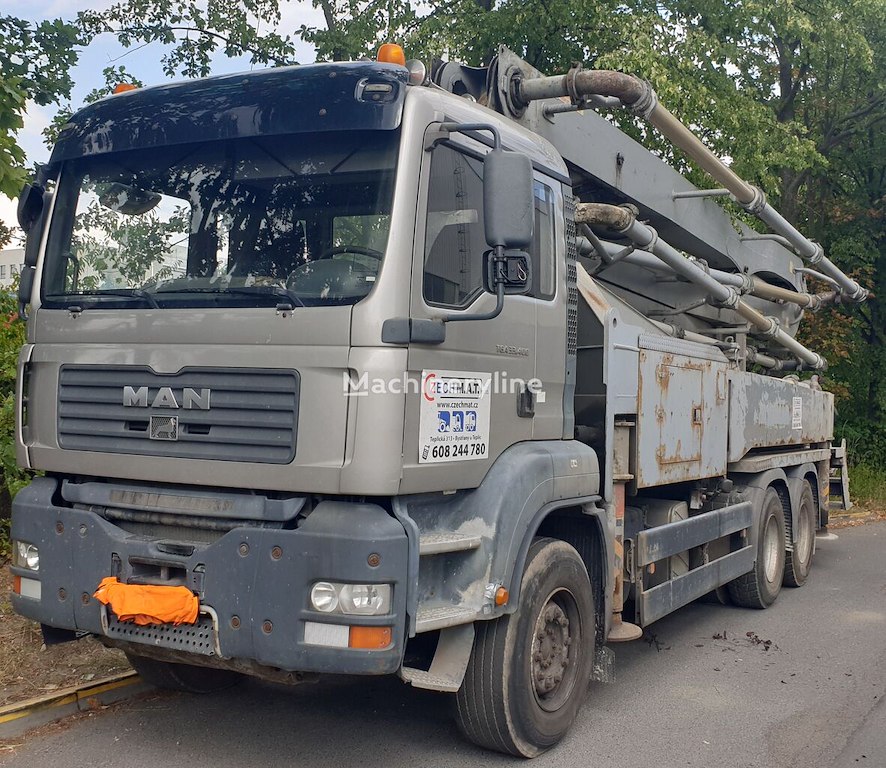 KCP 38 ZX170 na šasiji MAN KCP38 +6x4 TGA 33.400 pumpa za beton