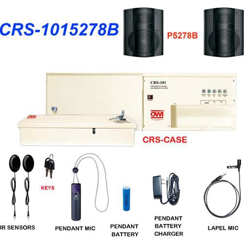 OWI Inc. CRS-1015278B Infrared Wireless Microphone & Speaker Package (Black)