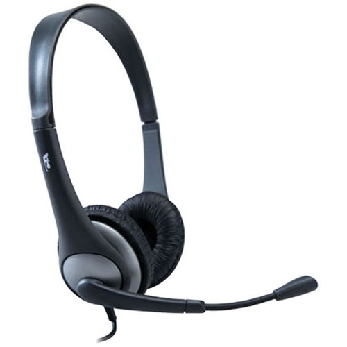 CYBER ACOUSTICS AC-204 STEREO HEADSET AND BOOM MIC