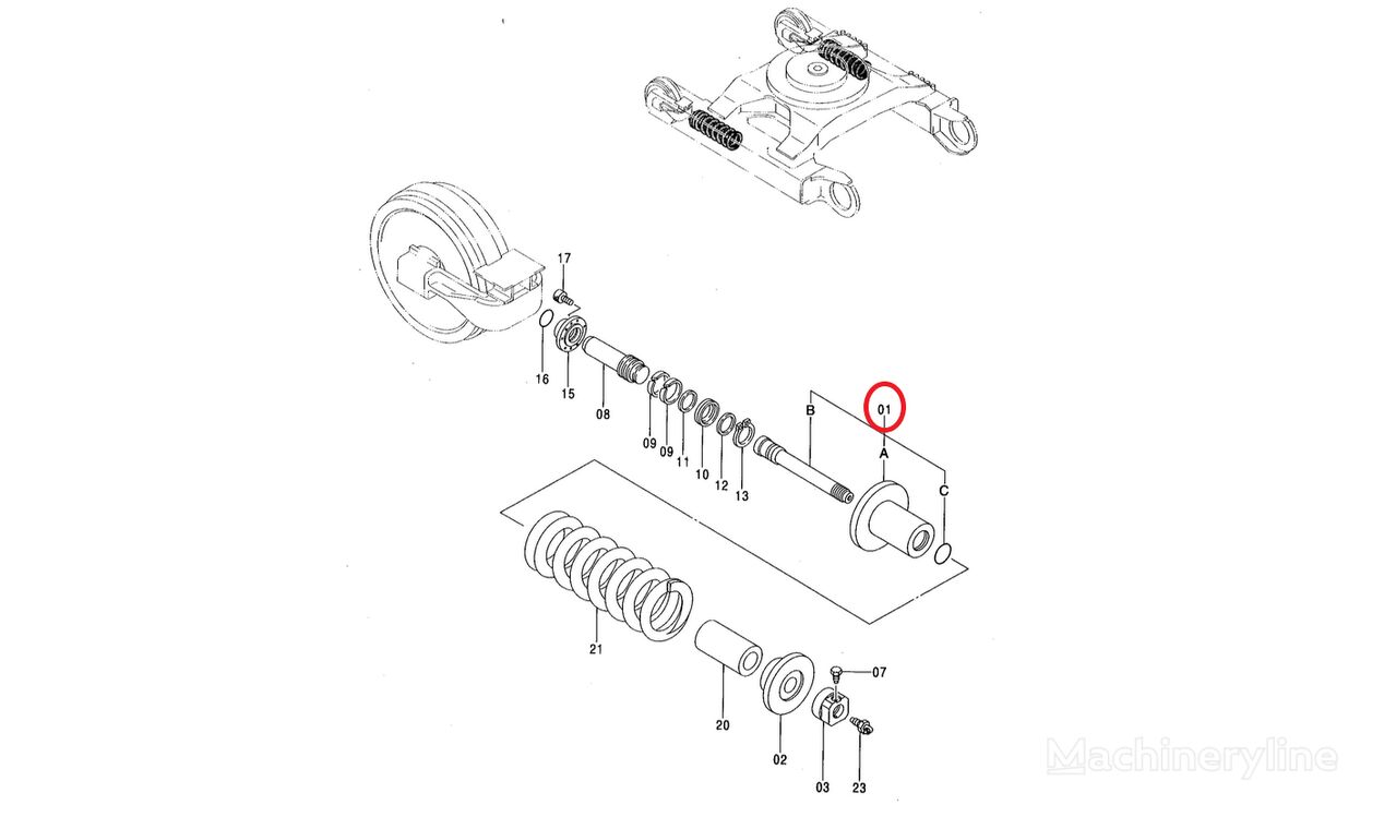CYL. ASS'Y Hitachi 9156745 za Hitachi EX1100-3 EX1200-5 EX1200-5C EX1200-5D ZX1800K-3 bagera