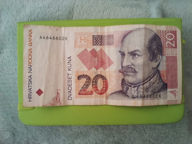 Novčanica od 20 kuna iz 2001.godine