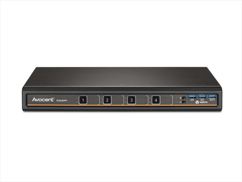 Vertiv AvocentSV Universal DP/H KVM Switch 4-Port Single Display