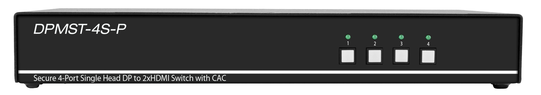 SmartAVI 4 Port Secure KVM DP MST with Dual 4K HDMI Out and CAC support