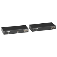 Black Box KVM Extender over Fiber Bundle - Single-Head, DVI-I, USB 2.0, Serial, Audio, Local Video