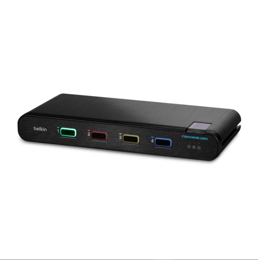 Belkin Universal 2nd Gen Secure KVM Switch, 4-Port Single Head No CAC