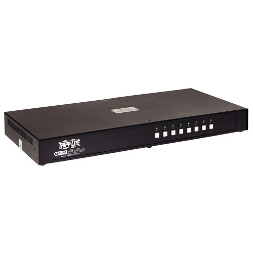 Trip Lite 8-Port Single-Monitor Secure KVM Switch, DisplayPort - 4K, NIAP PP3.0, Audio, CAC, TAA