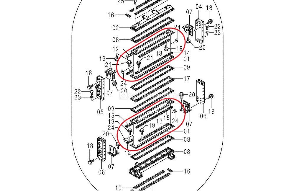 Hitachi 4488372 radijator za hlađenje motora za Hitachi EX2500-5 EX5500-5 bagera