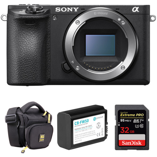 Sony Alpha a6500 Mirrorless Digital Camera Body with Free Accessory Kit