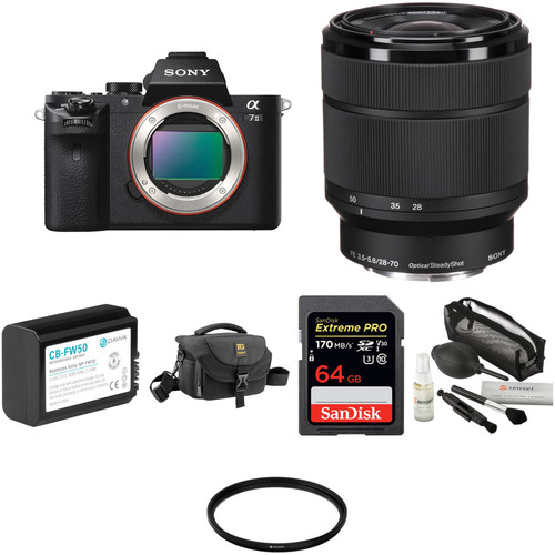 Sony Alpha a7 II Mirrorless Digital Camera with 28-70mm Lens and Accessories Kit