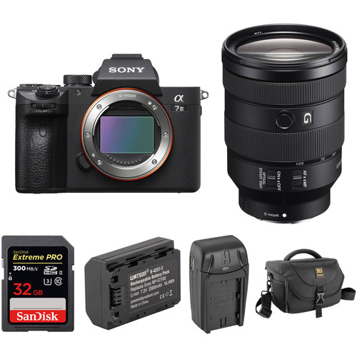 Sony Alpha a7 III Mirrorless Digital Camera with 24-105mm Lens and Accessories Kit