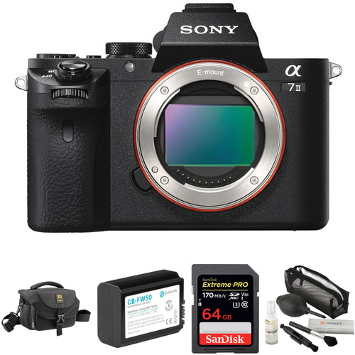 Sony Alpha a7 II Mirrorless Digital Camera with Accessory Kit