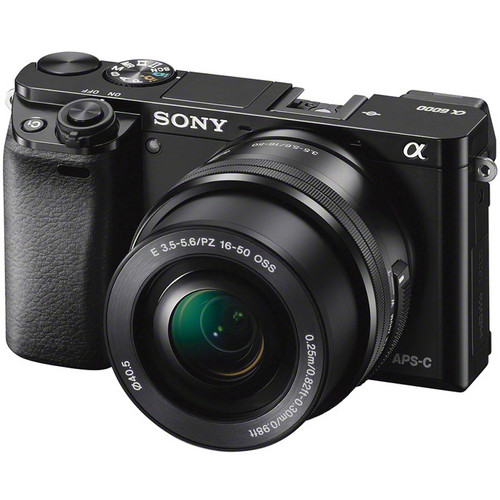 Sony Alpha a6000 Mirrorless Digital Camera with 16-50mm Lens (Black)