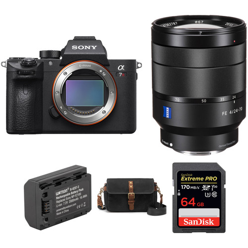 Sony Alpha a7R III Mirrorless Digital Camera with 24-70mm f/4 Lens and Accessories Kit