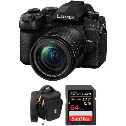 PANASONIC LUMIX DC-G95 MIRRORLESS DIGITAL CAMERA WITH 12-60MM LENS AND ACCESSORIES KIT