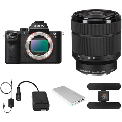 Sony Alpha a7 II Mirrorless Digital Camera with 28-70mm Lens and Tether Tools Accessories Kit