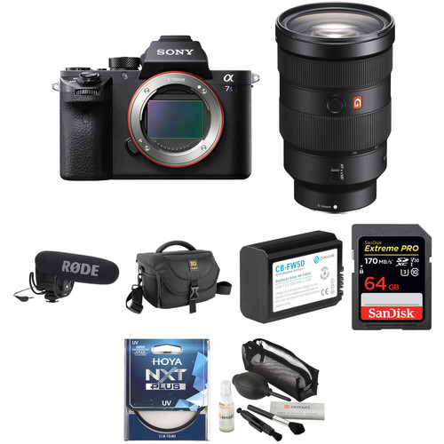 Sony Alpha a7S II Mirrorless Digital Camera with 24-70mm f/2.8 Lens, Mic, and Accessories Kit