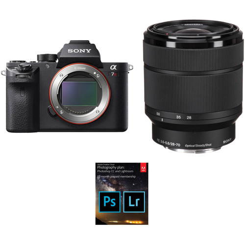 Sony Alpha a7R II Mirrorless Digital Camera with 28-70mm Lens and Adobe CC Photo Plan Kit