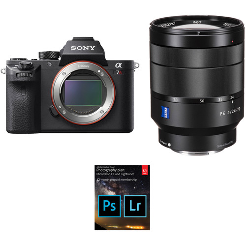 Sony Alpha a7R II Mirrorless Digital Camera with 24-70mm f/4 Lens and Adobe CC Photo Plan Kit