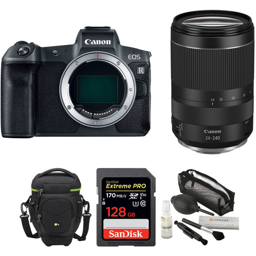 Canon EOS R Mirrorless Digital Camera with 24-240mm Lens and Accessories Kit