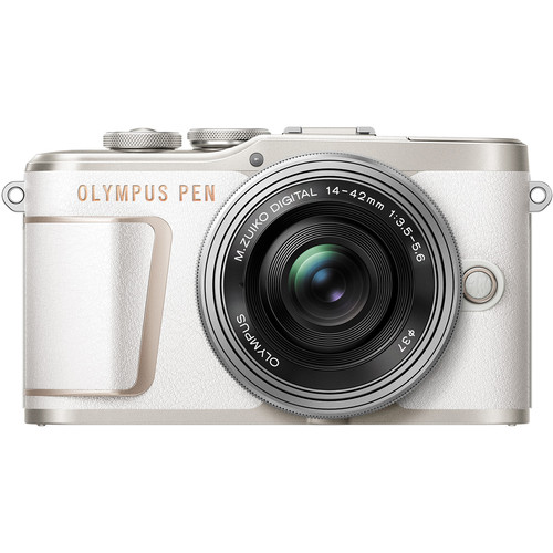 Olympus PEN E-PL10 Mirrorless Digital Camera with 14-42mm Lens (White)