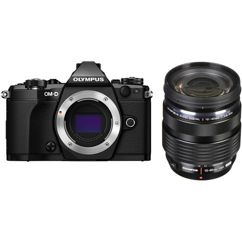 Olympus OM-D E-M5 Mark II Mirrorless Micro Four Thirds Digital Camera with 12-40mm Lens Kit (Black)