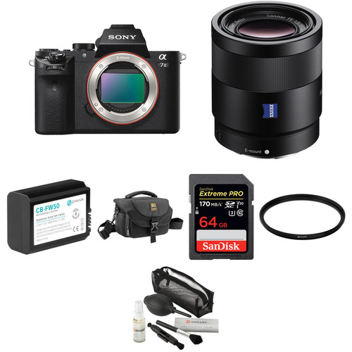 Sony Alpha a7 II Mirrorless Digital Camera with 55mm Lens and Accessories Kit