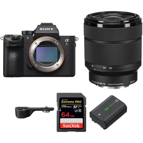 Sony Alpha a7R III Mirrorless Digital Camera with 28-70mm Lens, Grip Extension, and Accessories Kit