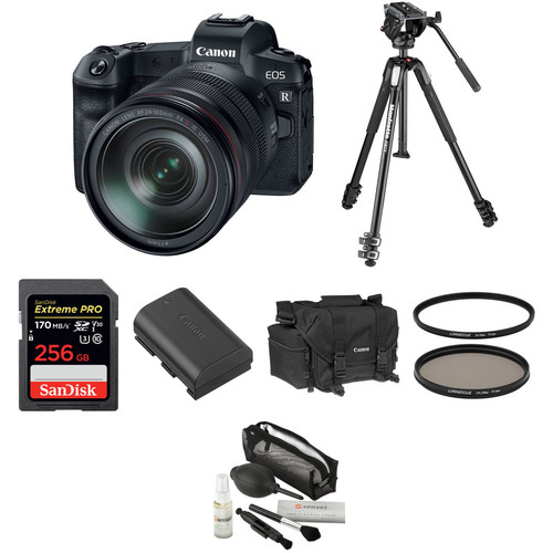 Canon EOS R Mirrorless Digital Camera with 24-105mm Lens Wilderness Bundle