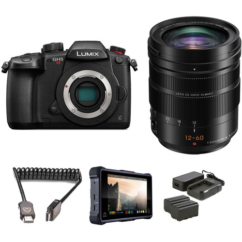 Panasonic Lumix DC-GH5S Mirrorless Micro Four Thirds Digital Camera with 12-60mm Lens Pro HDR Kit