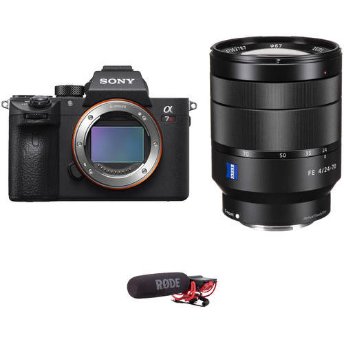 Sony Alpha a7R III Mirrorless Digital Camera with 24-70mm f/4 Lens and Microphone Kit