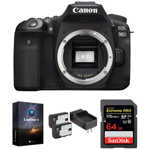 Canon EOS 90D DSLR Camera Body with Software Kit