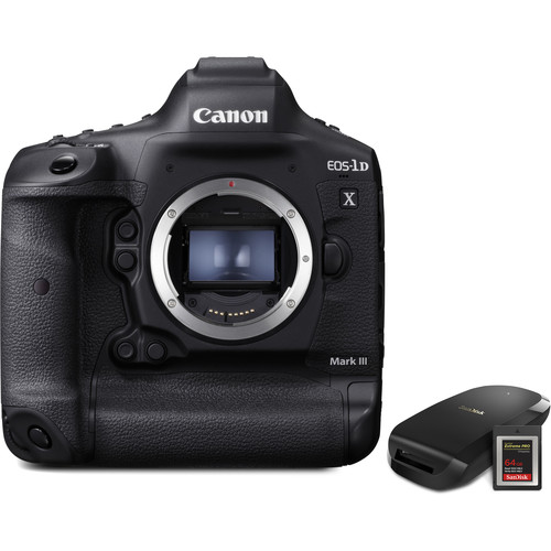 CANON EOS-1D X MARK III DSLR CAMERA WITH CFEXPRESS CARD AND READER BUNDLE