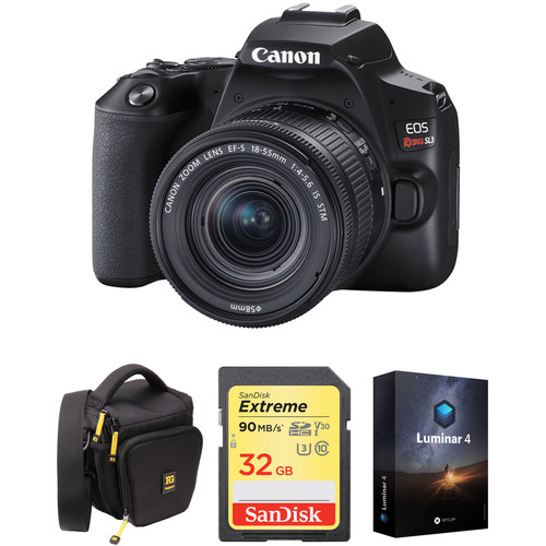 Canon EOS Rebel SL3 DSLR Camera with 18-55mm Lens and Accessory Kit (Black)