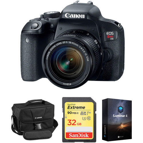 Canon EOS Rebel T7i DSLR Camera with 18-55mm Lens and Accessory Kit