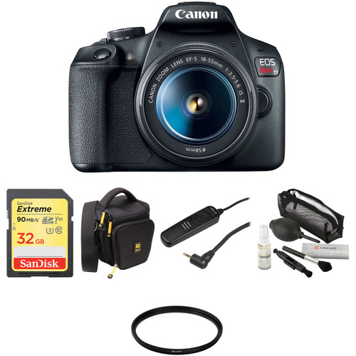 Canon EOS Rebel T7 DSLR Camera with 18-55mm Lens Basic Kit