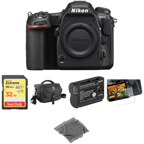 Nikon D500 DSLR Camera Body Basic Kit