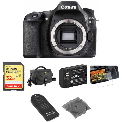 Canon EOS 80D DSLR Camera Basic Kit