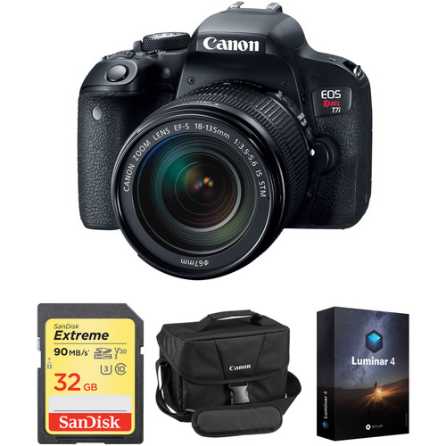 Canon EOS Rebel T7i DSLR Camera with 18-135mm Lens and Accessory Kit