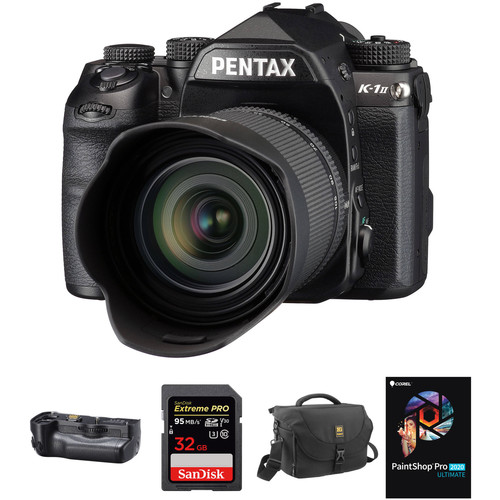 Pentax K-1 Mark II DSLR Camera with 28-105mm Lens and Battery Grip Kit