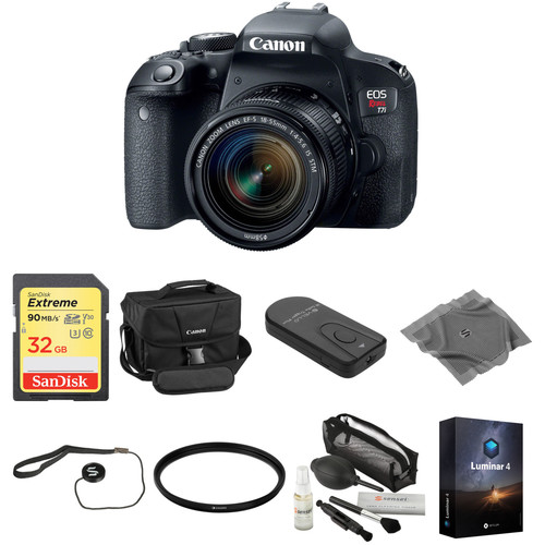 Canon EOS Rebel T7i DSLR Camera with 18-55mm Lens Basic Kit