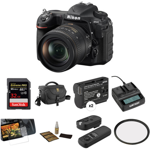 Nikon D500 DSLR Camera with 16-80mm Lens Deluxe Kit