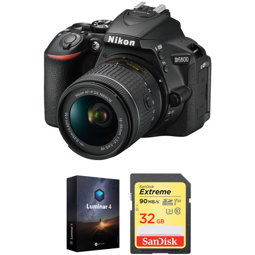 Nikon D5600 DSLR Camera with 18-55mm Lens and Accessories Kit