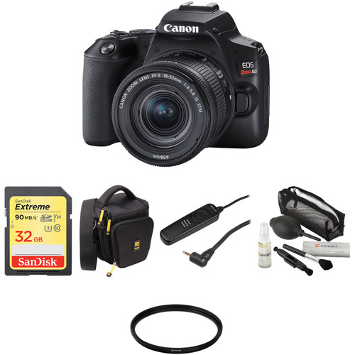 Canon EOS Rebel SL3 DSLR Camera with 18-55mm Lens Basic Kit (Black)