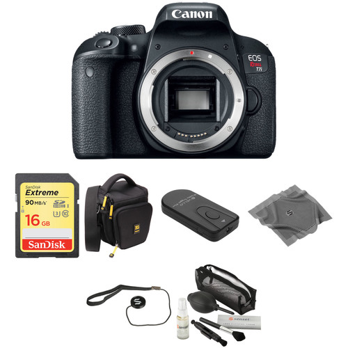 Canon EOS Rebel T7i DSLR Camera Body Basic Kit